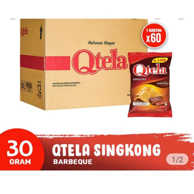 Jual Qtela singkong 30 gram 1 Dus isi 60 Pcs | Shopee Indonesia