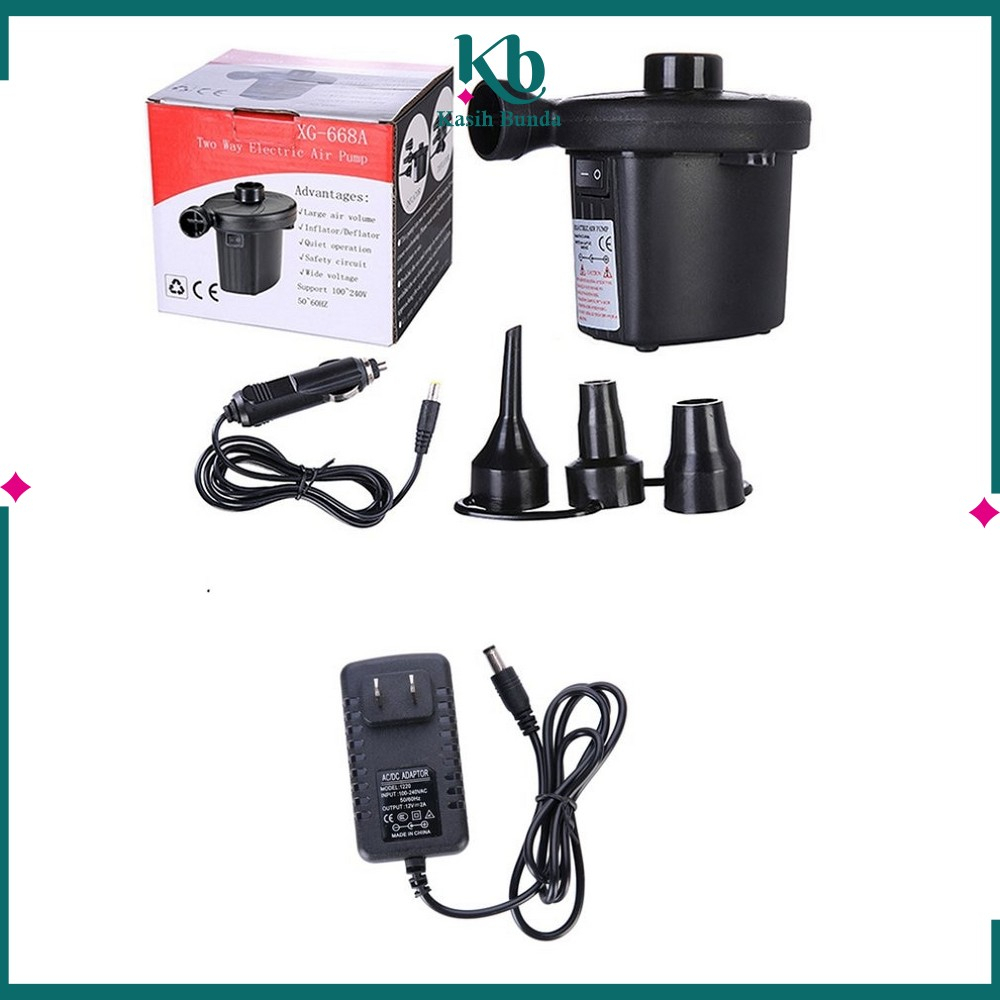 Jual Pompa Angin Listrik Kasur Angin Vacum Sedot Tiup / Electric Air Pump Pompa Kolam Renang ...
