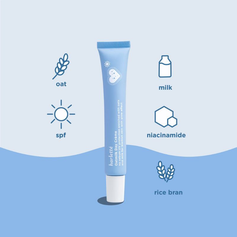 Jual Harlette Oatmilk Day Creme Moisturizer | Shopee Indonesia