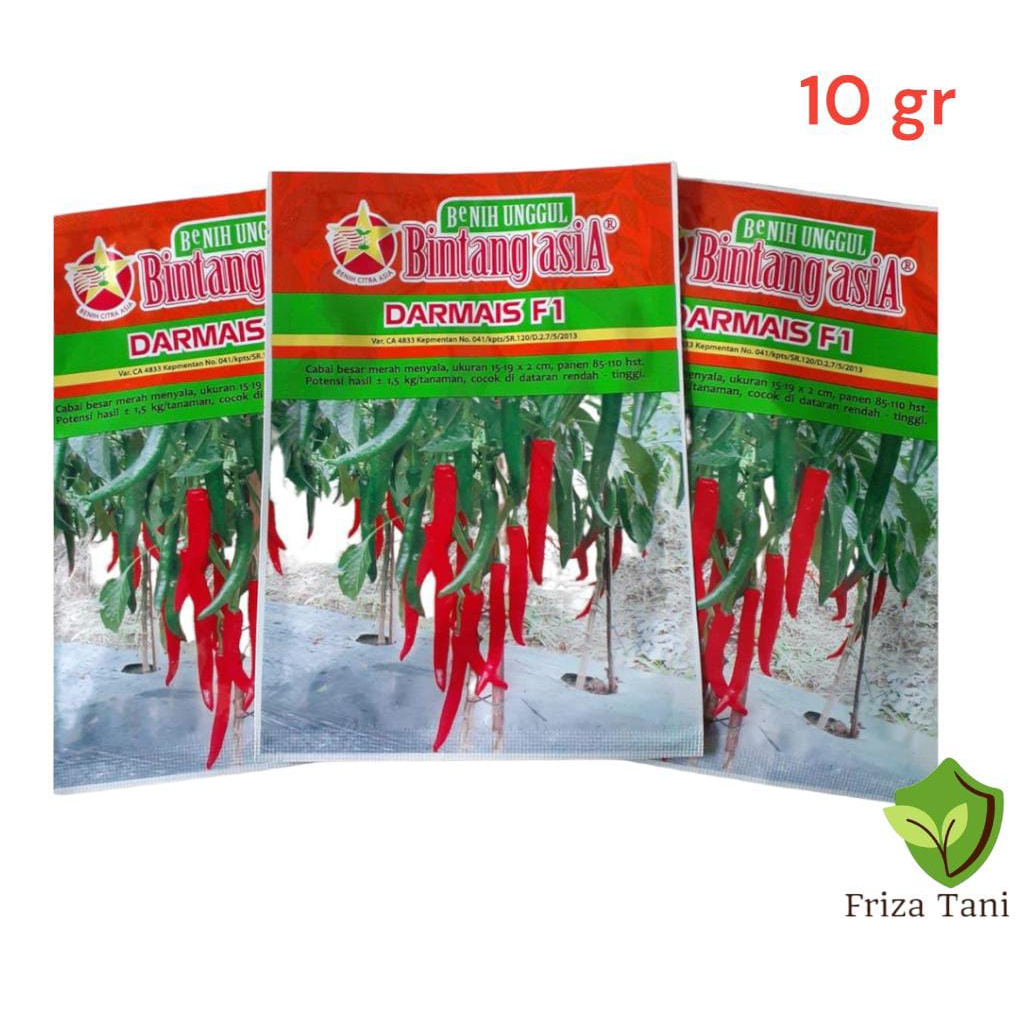 Jual Benih Cabe Darmais F1- Berat 10 Gram (Cabe Besar) | Shopee Indonesia