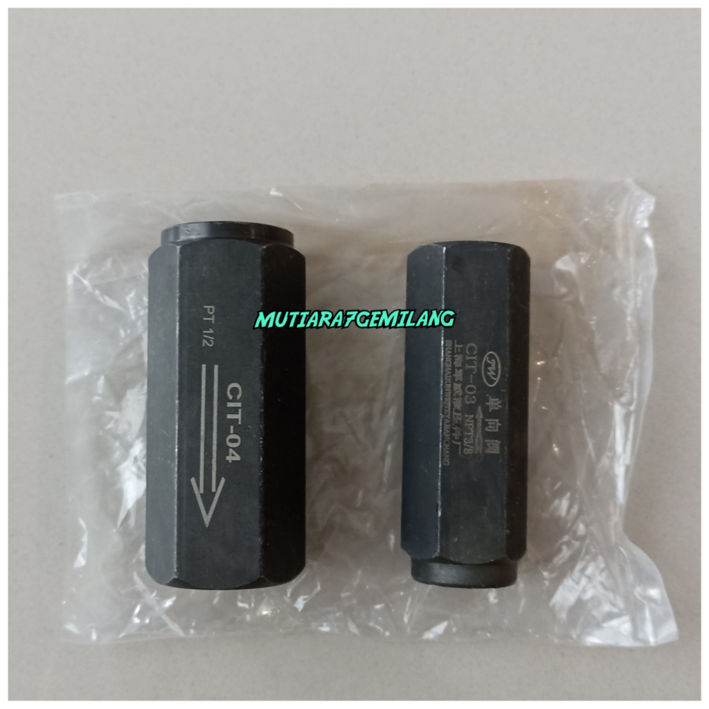 Jual HYDRAULIC CHECK VALVE ONE WAY 1/4 3/8 1/2 3/4 / KATUP SATU ARAH ...