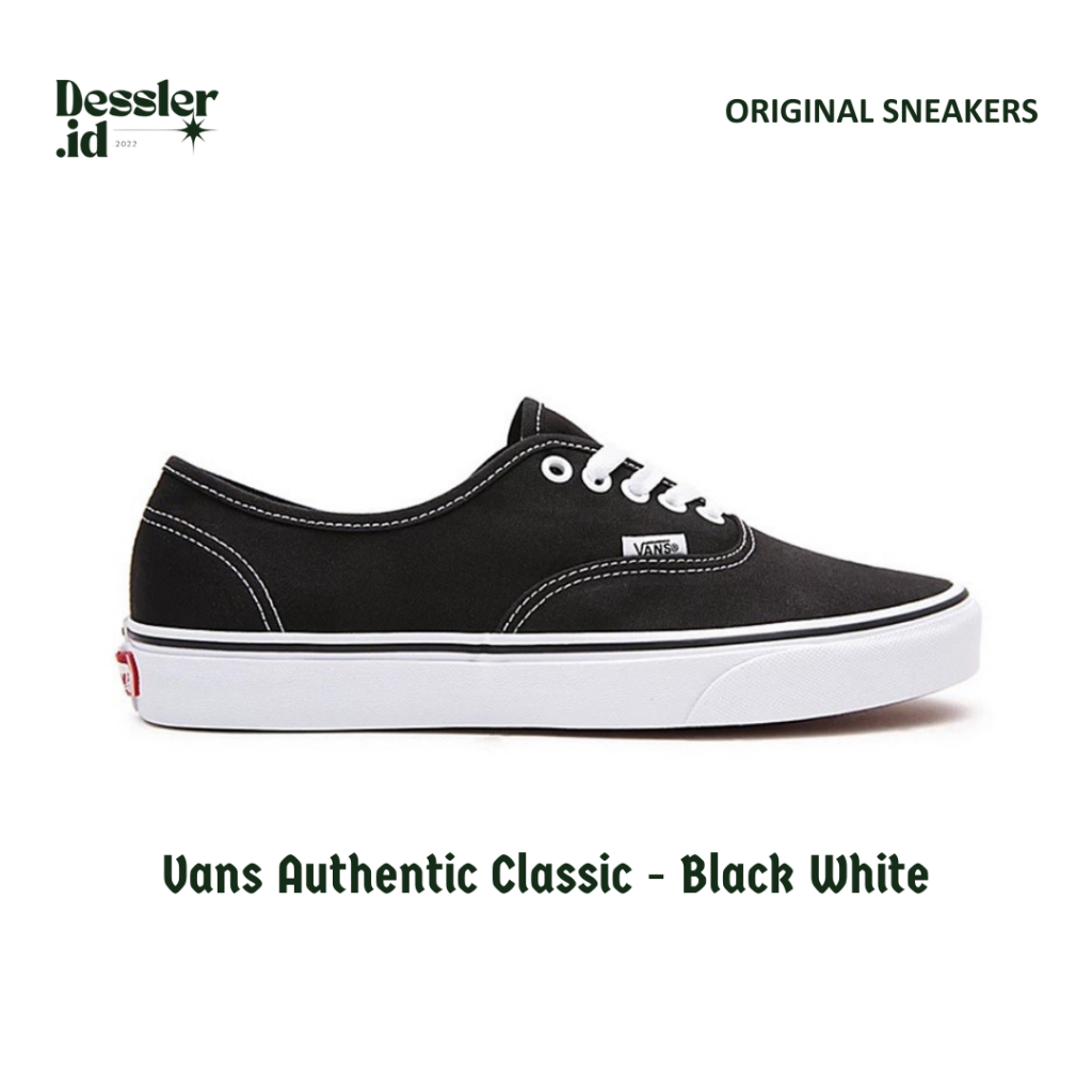 Jual Vans Authentic Classic - Black White | Shopee Indonesia