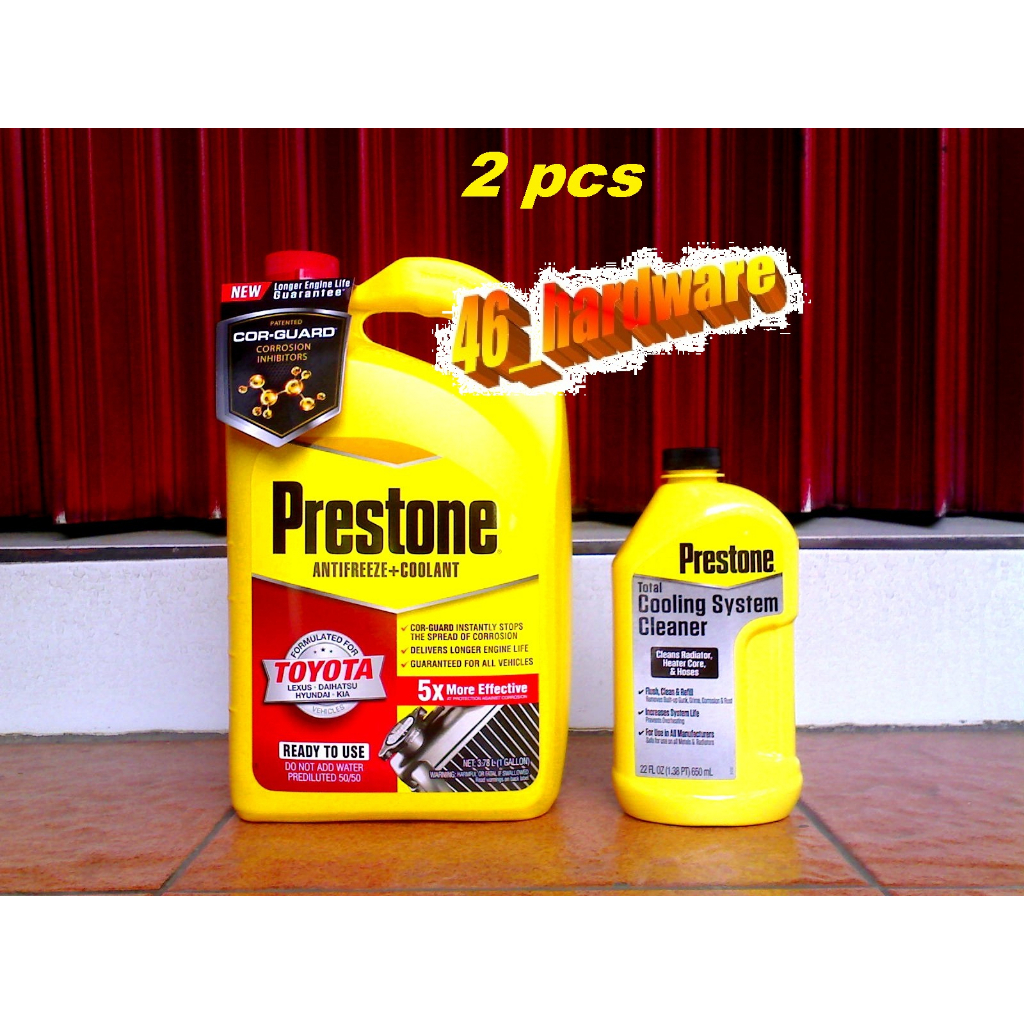 Jual Prestone Antifreeze + Coolant RED + RADIATOR FLUSH TOYOTA LEXUS ...