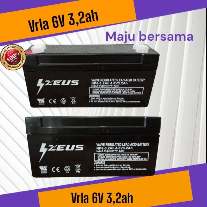 Jual Aki kering Vrla 6V 3,2 ah Aki Battery timbangan 6V 3,2ah | Shopee Indonesia