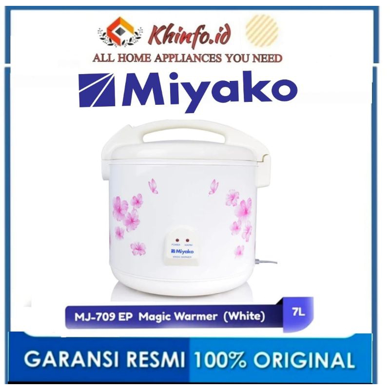 Jual MIYAKO MAGIC JAR 7 LITER MJ709EP PENGHANGAT NASI MIYAKO 7LITER ...