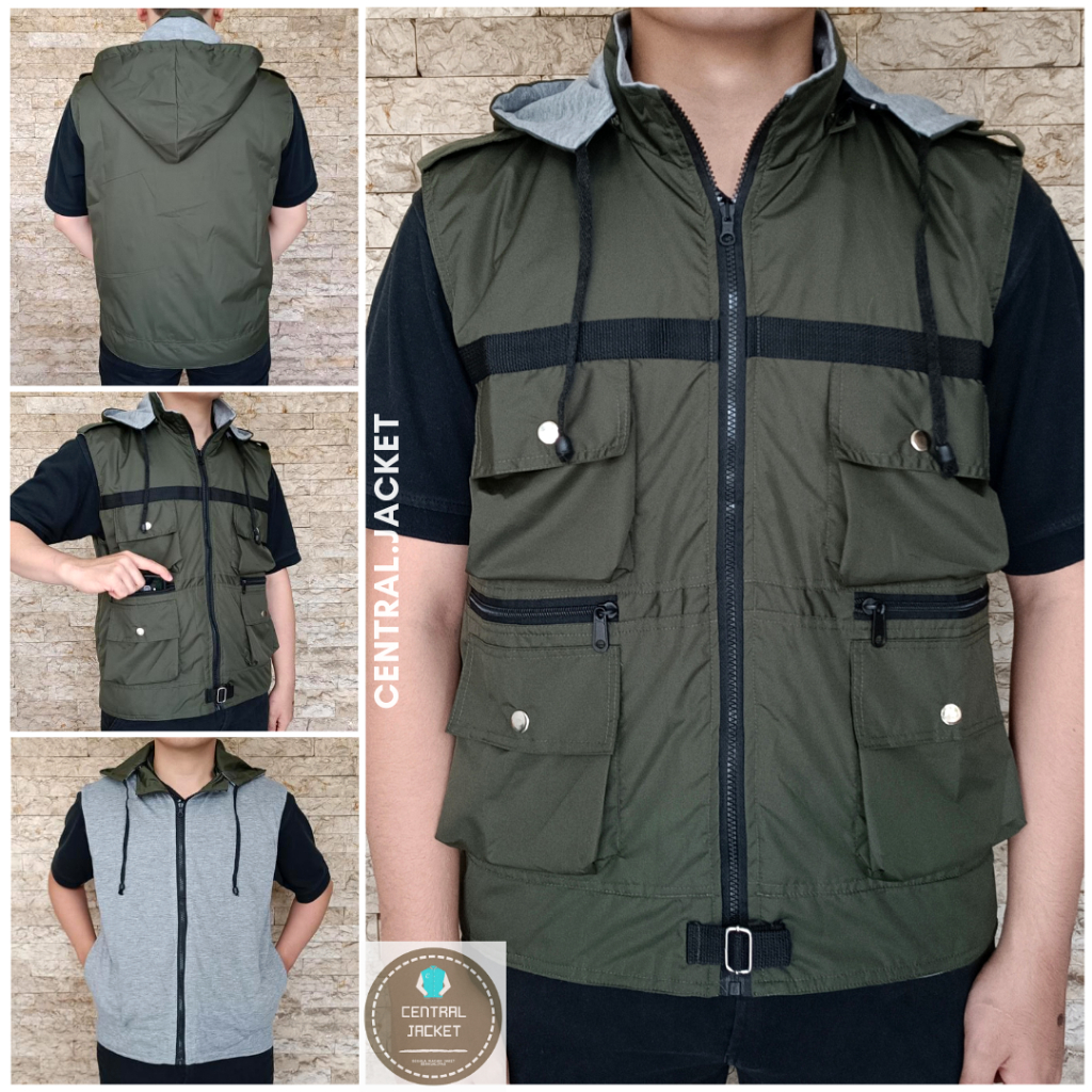 Jual JAKET ROMPI KATUN TOPI MULTIFUNGSI - ROMPI VEST PARTAI LAPANGAN ...