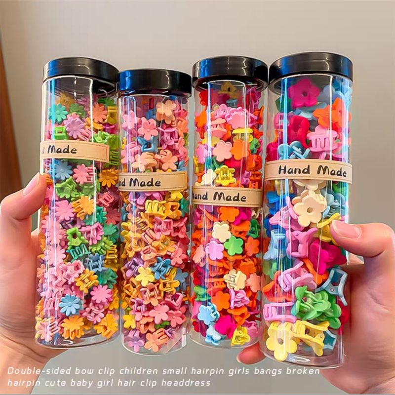 Jual [100pcs] Jepit Rambut Anak Mini Karakter Set isi 100pcs Jepitan ...