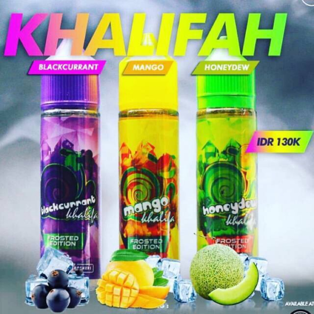 Jual LIQUID KHALIFA MANGO HONEYDEW BLACKCURRANT 60ML 3MG MANGGA MELON ...