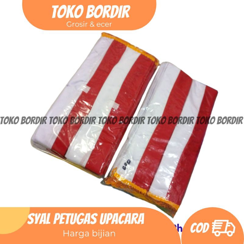 Jual Syal petugas upacara merah putih / Selempang petugas upacara merah ...