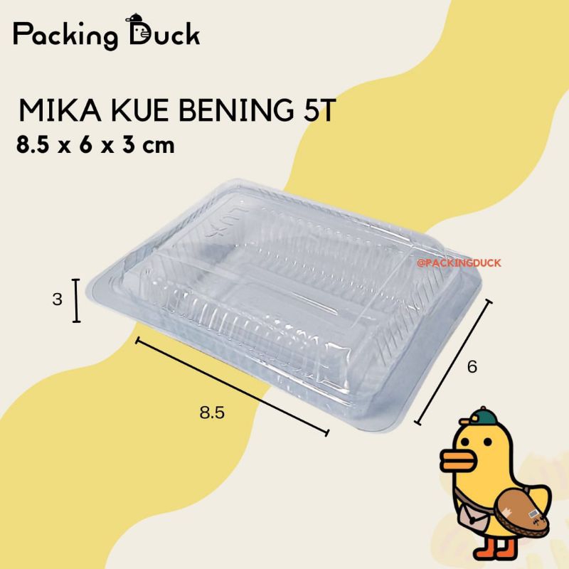 Jual (MIN ORDER 100 PCS) MIKA KUE BENING 5T / MIKA KEMASAN KUE / MIKA ...
