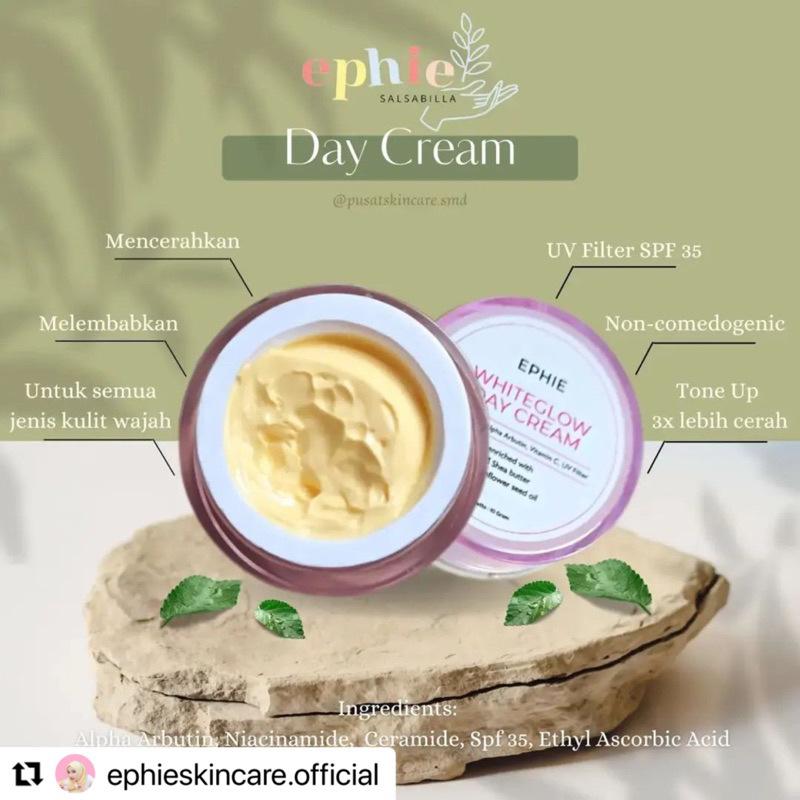 Jual WHITE GLOW DAY CREAM EPHIE SKINCARE OFFICIAL | Shopee Indonesia