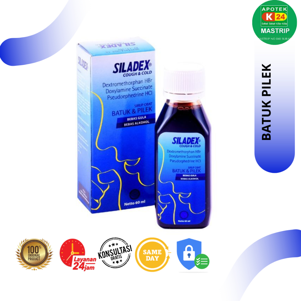 Jual Siladex Cough & Cold Sirup / Batuk Pilek / 4 Tahun-Dewasa / 60ml ...