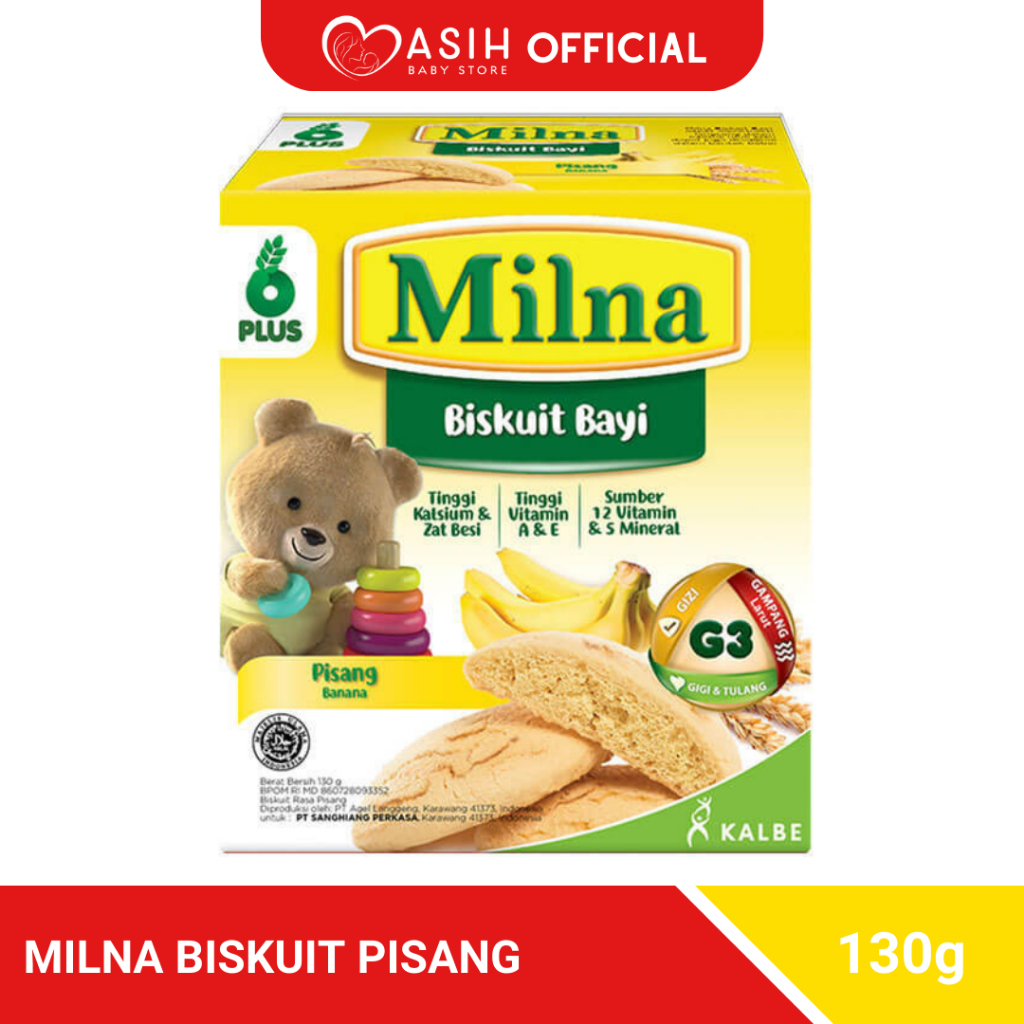 Jual Biskuit Milna Rasa Pisang 130gr - Mpasi Makanan Bayi | Shopee ...