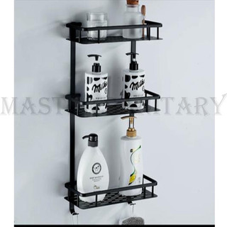 Jual Rak Sabun Petak Kamar Mandi SUS304 Hitam/Tempat Sabun Toilet ...