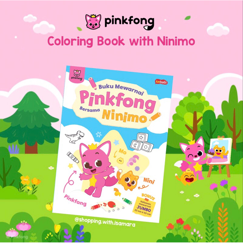 Jual Pinkfong Coloring Book with Ninimo / Buku Mewarnai | Shopee Indonesia