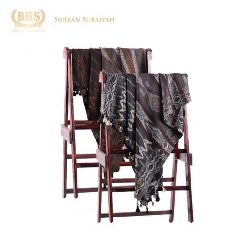 Jual (NEW MOTIF) Subaiyah BHS/ Surban BHS CLASSIC GOLD subaiyah bhs ...