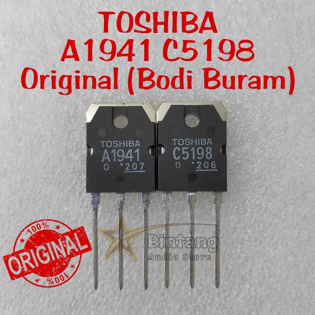 Jual TRANSISTOR TOSHIBA A1941 C5198 1 SET A 1941 dan C 5198 Original | Shopee Indonesia