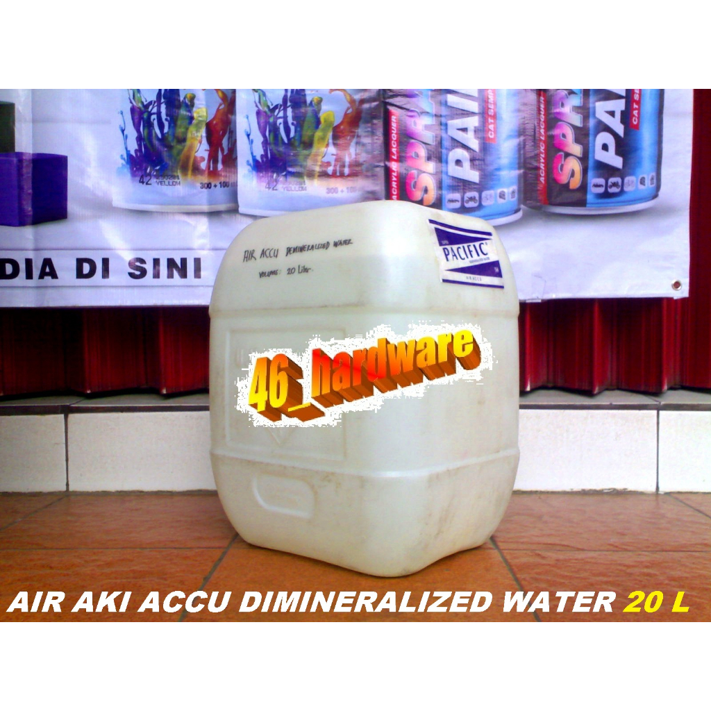Jual AIR AKI TAMBAHAN PASIFIC DEMINERALIZED WATER H2O MURNI PH7 GALON 20L - 46_hardware | Shopee ...