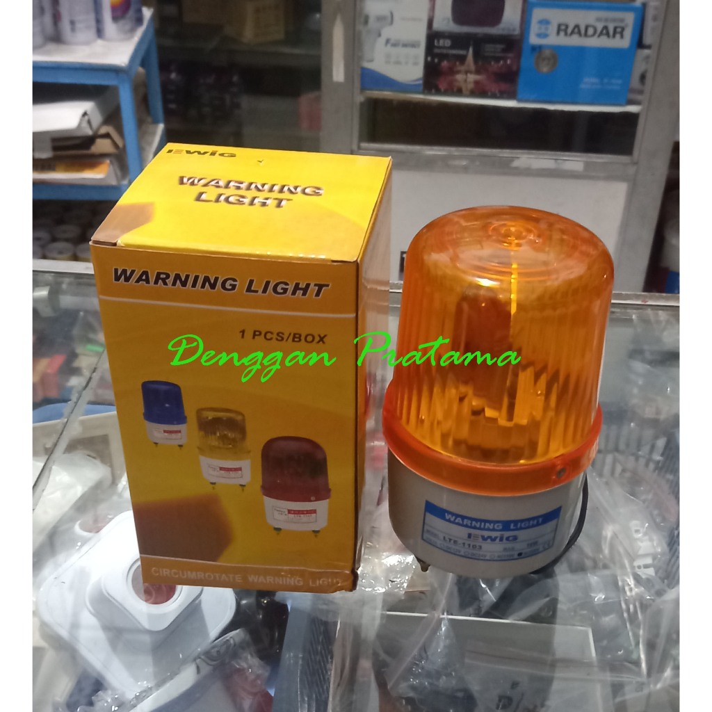 Jual Lampu Rotary Lamp Warning Light AC 220V EWIG LTE-1103 | Shopee ...