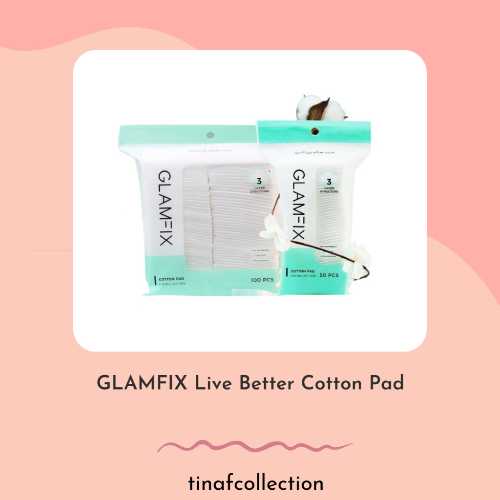 Jual GLAMFIX Live Better Cotton Pad - Kapas Wajah | Shopee Indonesia