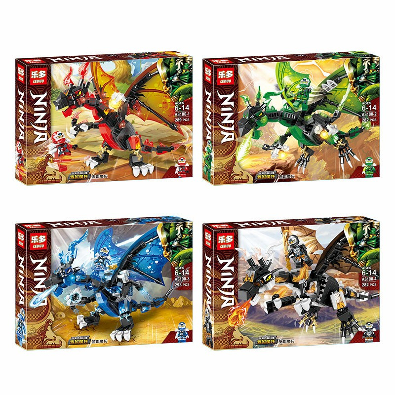 Jual Brick Ninja Masters of Spinjitzu Naga Dragon Leduo A8100 | Shopee ...