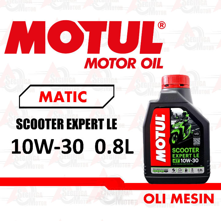 Jual OLI MESIN MOTOR MATIC MOTUL SCOOTER EXPERT LE 10W30 0.8LITER | Shopee Indonesia