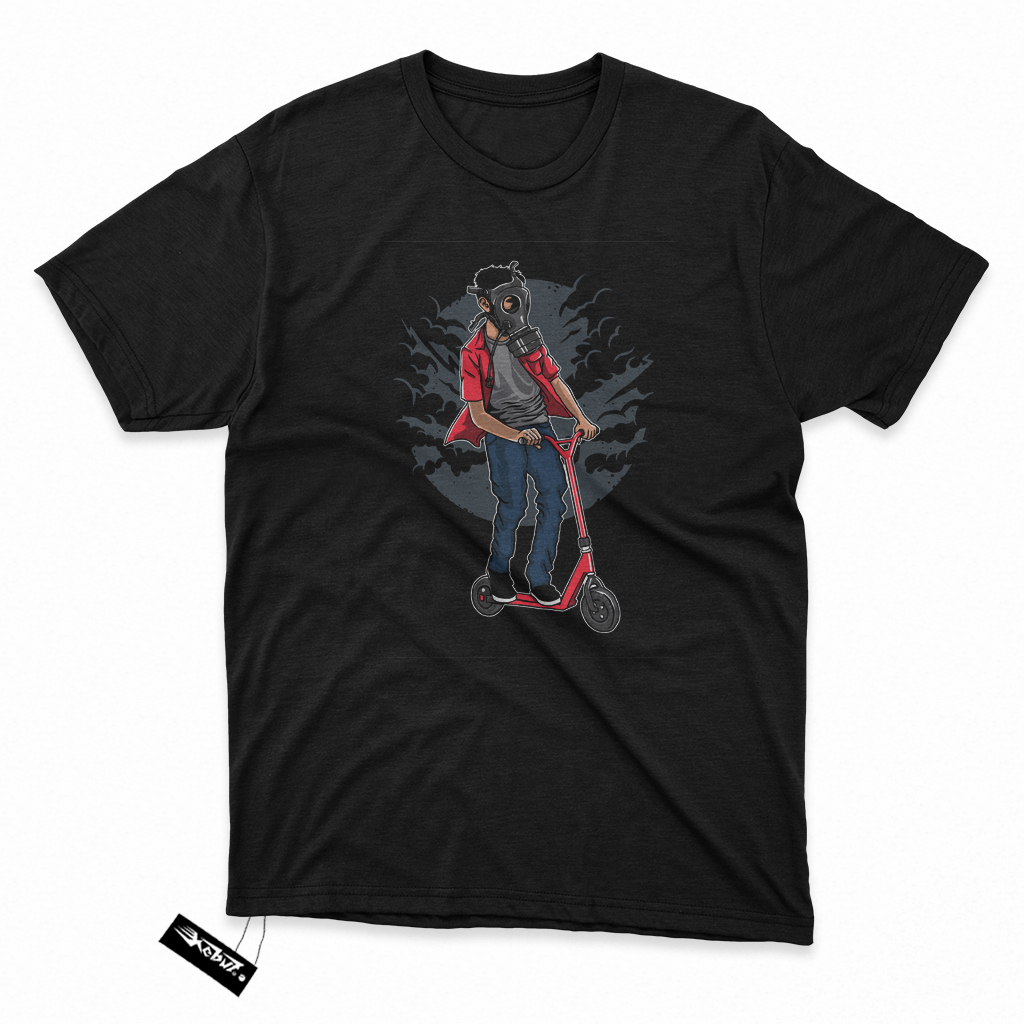Jual KAOS Gasmask Rider - SCOOTER - Kain Katun Tshirt / baju distro ...