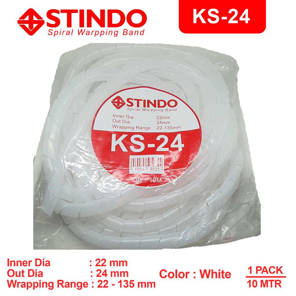 Jual Kabel Spiral KS24 Cable Spiral KS-24 Spiral Wrapping Band SWB24 STINDO | Shopee Indonesia