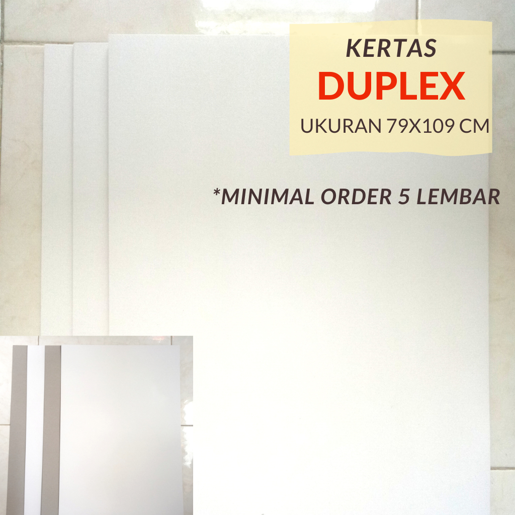 Jual KERTAS DUPLEX UKURAN 109X79 CM | Shopee Indonesia