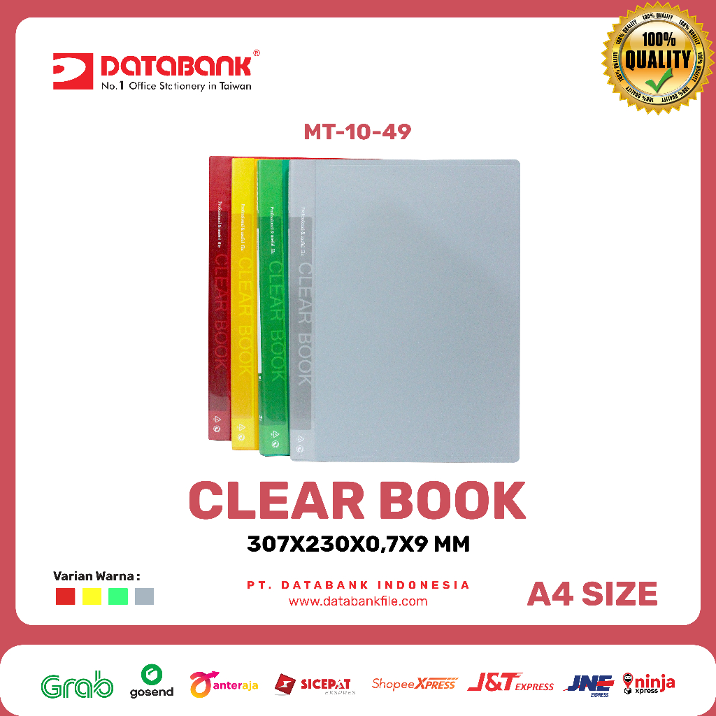 Jual DATABANK Clear Holder Dokumen Keeper Display Book A4 10 Poket ...