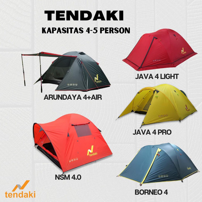 Jual Tenda Camping Family TENDAKI MOLUCCAS 6 Orang Dome Java 4 Pro Big ...