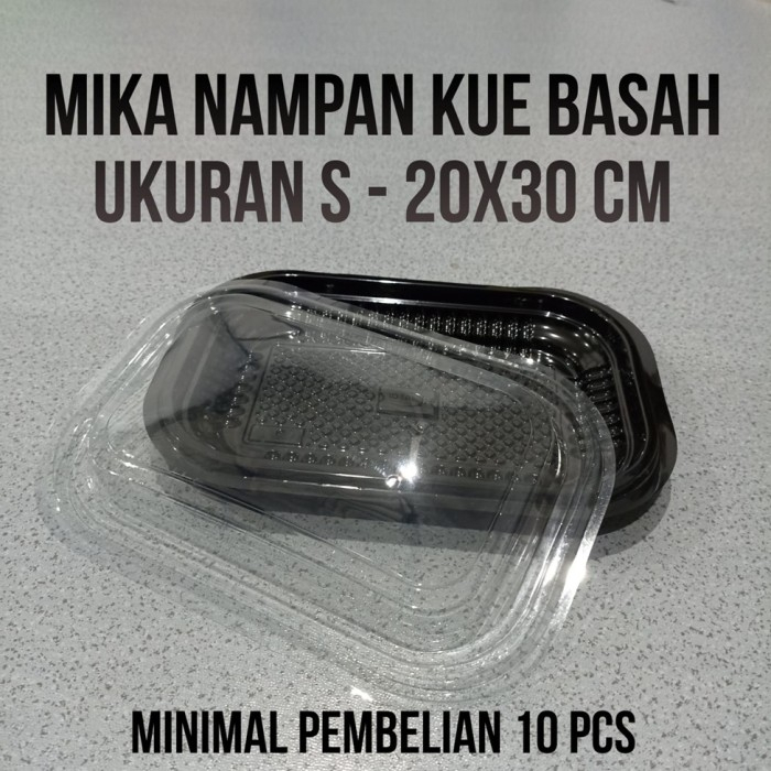 Jual MIKA NAMPAN KOTAK PLASTIK KUE BOLU BASAH BOX SUSHI CAKE SMALL ...