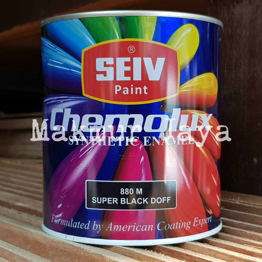 Jual Seiv Chemolux Hitam Cat Besi Kayu Super Black Doff 880M | Shopee ...