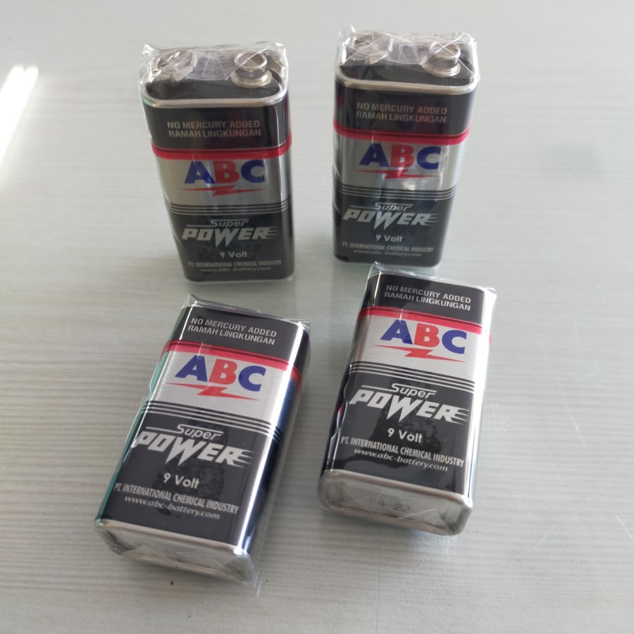 Jual Batre ABC 9 volt super power / baterai / battery / batu abc 100% ...