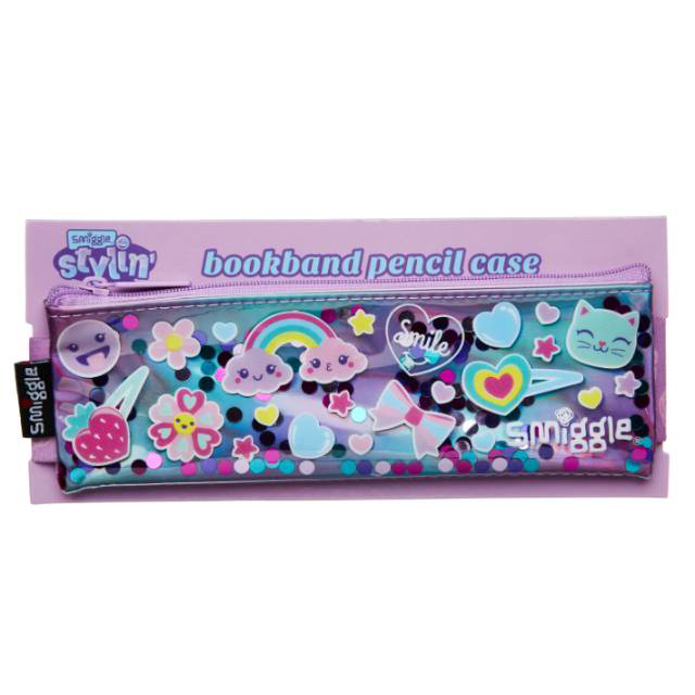 Jual SMIGGLE BOOK BAND PENCIL CASE SMILE UNGU | Shopee Indonesia