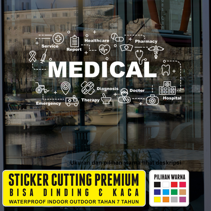 Jual Stiker Dokter Rumah Sakit Kesehatan untuk Dinding dan Kaca Cutting ...