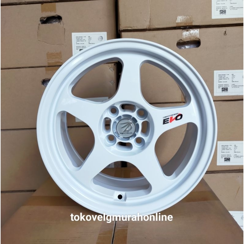 Jual Tvmo Velg Mobil Ring 15 Hole 4 Regamaster Evo White (4pcs ...