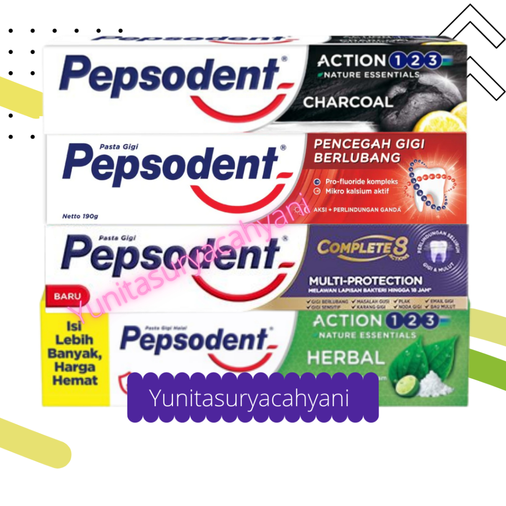 Jual Pepsodent Complete 8 Multi Protection / whitening 150g,Pepsodent ...