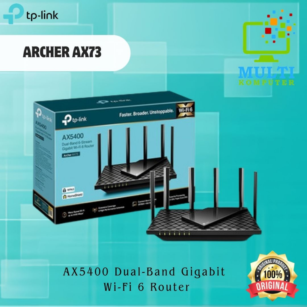 Jual TP-Link Archer AX73 AX5400 Wi-Fi 6 Router AX 73 AX 5400 Wifi 6 ...