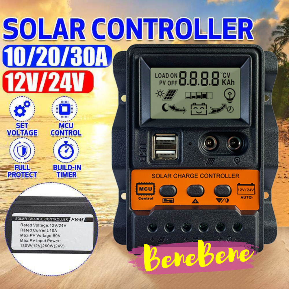 Jual Pengendali Pengisi Daya Surya Solar Charge Controller PWM Battery ...
