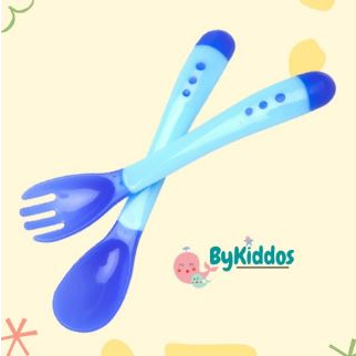 Jual Sendok Garpu Sensor Temperatur Suhu Panas / Sendok Mpasi Bahan ...