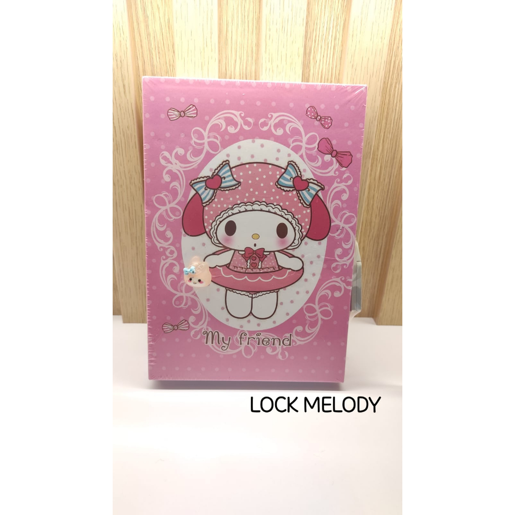 Jual DIARY LOCK SANRIO CINAMMOROL DIARY KUNCI SANRIO KUROMI NOTEBOOK ...