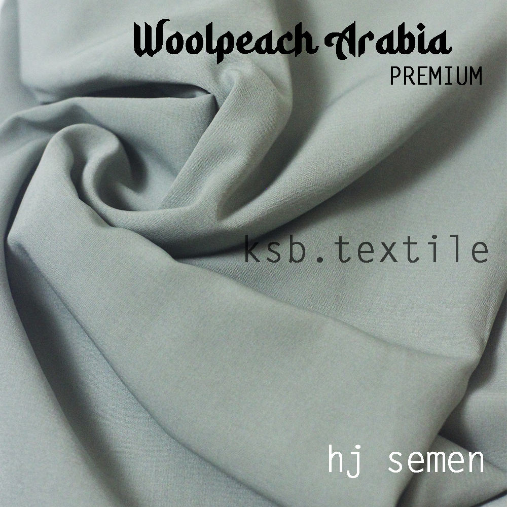 Jual Kain Rollan Woolpeach Arabia Premium / Wolfis / Wolvis / Woolpis ...