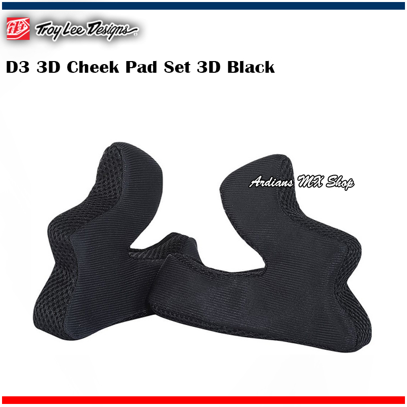 Jual TLD - D3 3D CHEEKPADS - BLACK - BUSA HELM SEPEDA BMX DOWNHILL ...