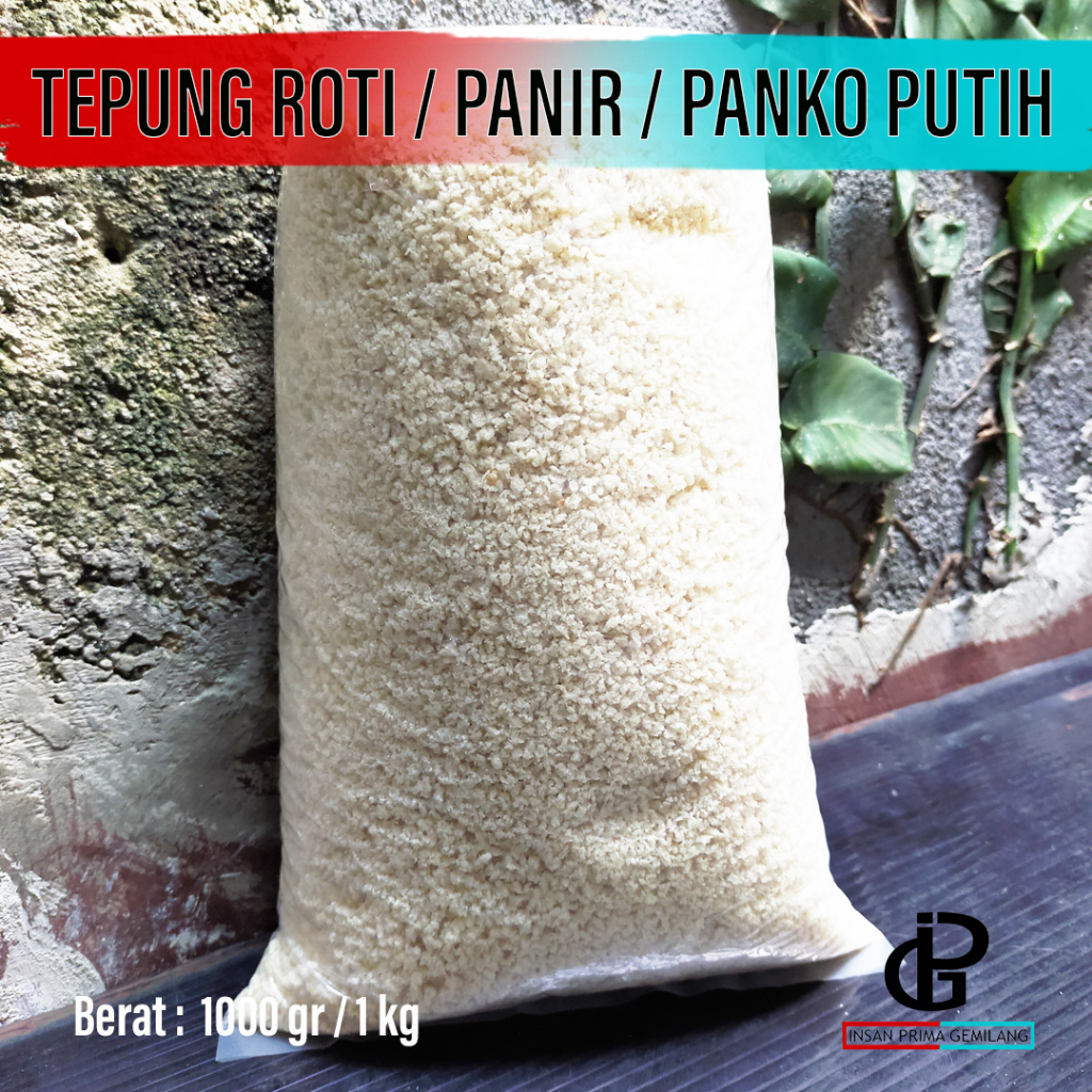 Jual Tepung Roti Putih (White) / Tepung Panir 1 kg Bread Crumbs / Panko ...