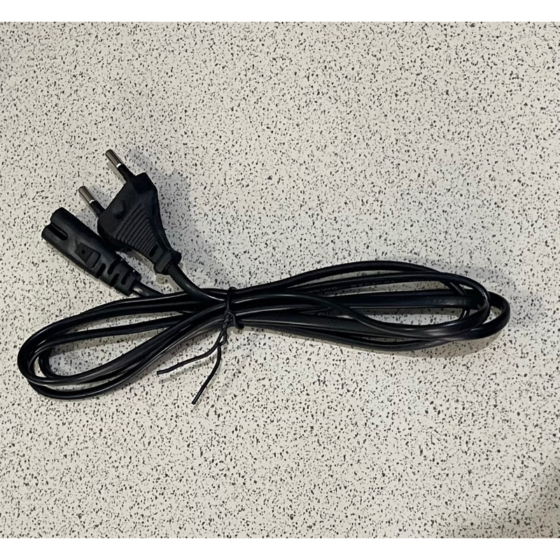 Jual kabel power hitam/kabel radio kabel charger angka 8 1.6 meter ...