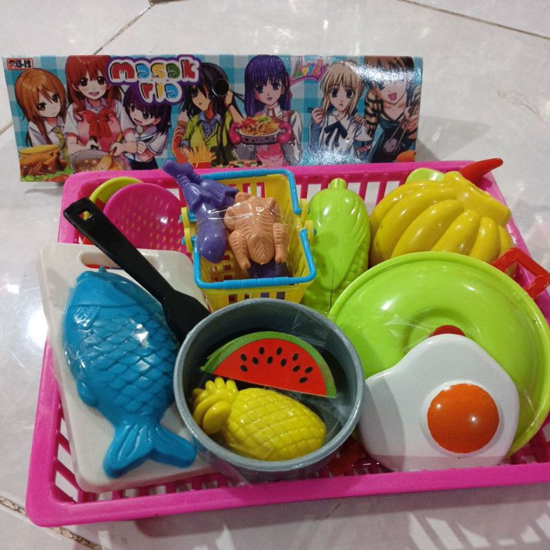 Jual Mainan Masak-Masakan Dapur Anak Set KS 28 /Mainan Masak Keranjang ...