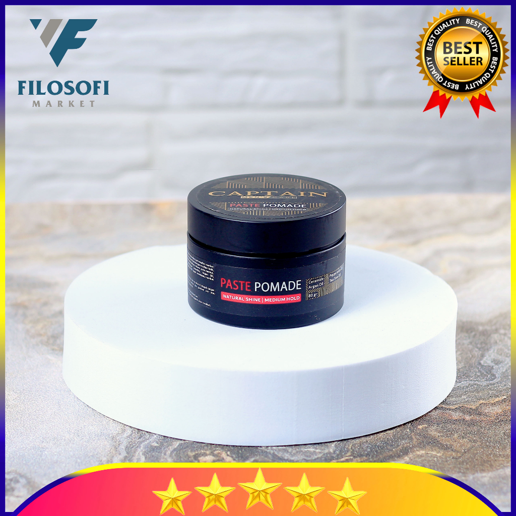 Jual Pomade Captain Kemasan Besar dan Mini Oilbased Black Clay Kids ...