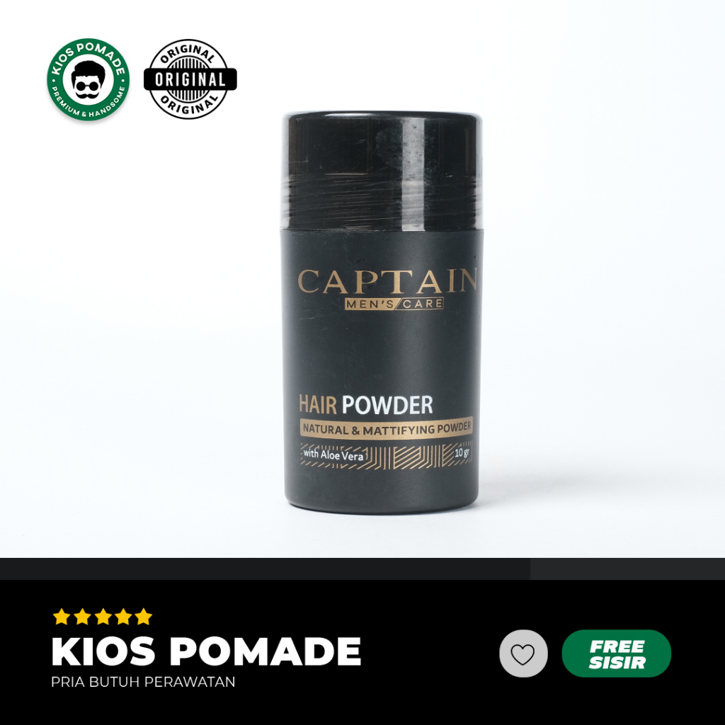 Jual Captain Hair Powder Bedak Rambut Pria | Shopee Indonesia