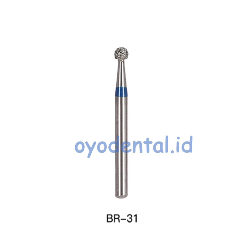 Jual Dental Diamond Bur Preprasi Round High Speed | Shopee Indonesia